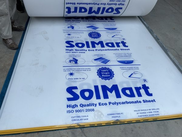 Tấm lợp lấy sáng giá rẻ Polycarbonate Solmart 3